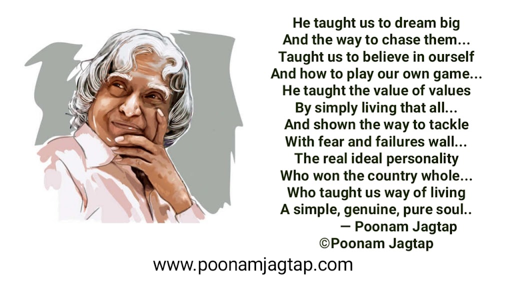 Poem on Dr. A.P.J. Abdul Kalam - Poonam Jagtap